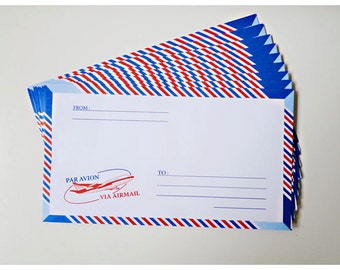 Air mail envelopes | Etsy