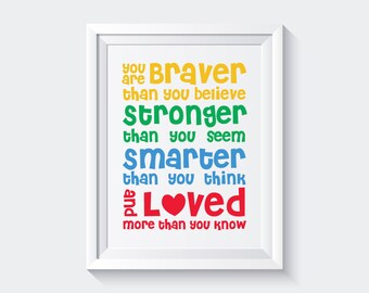 You are braver than you believe | Etsy