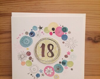 18th birthday card | Etsy
