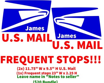 Mail truck decal | Etsy