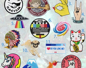 Cartoon patches | Etsy