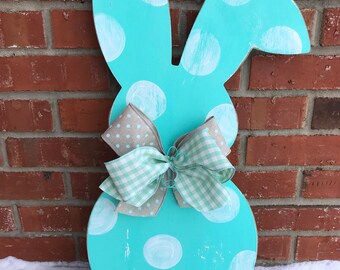 Easter bunny door decoration