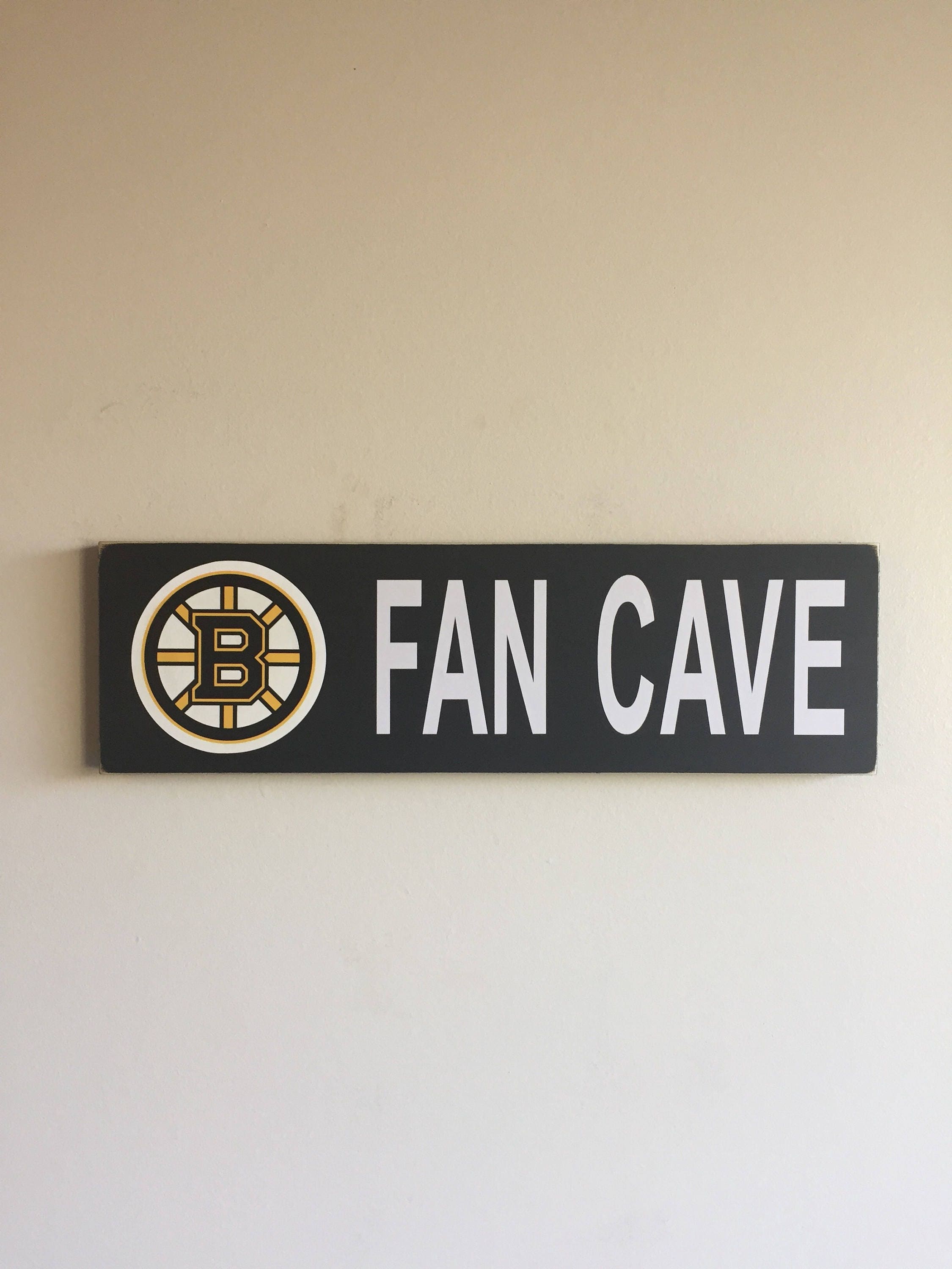 Boston Bruins Fan Cave Wood Sign Boston Bruins Wood Sign