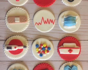 Nurse cupcake topper | Etsy