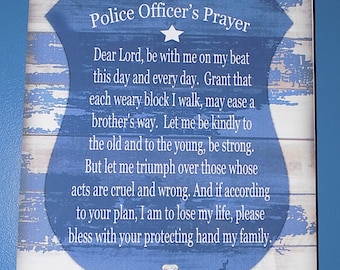 Police prayer | Etsy