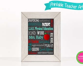 Teacher Subway Art Embroidery Design INSTANT DOWNLOAD