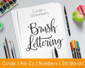 Hand Lettering Practice Sheets Modern Calligraphy Guide