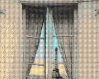 Eiffel Tower Paris France Cross Stitch pattern PDF EASY