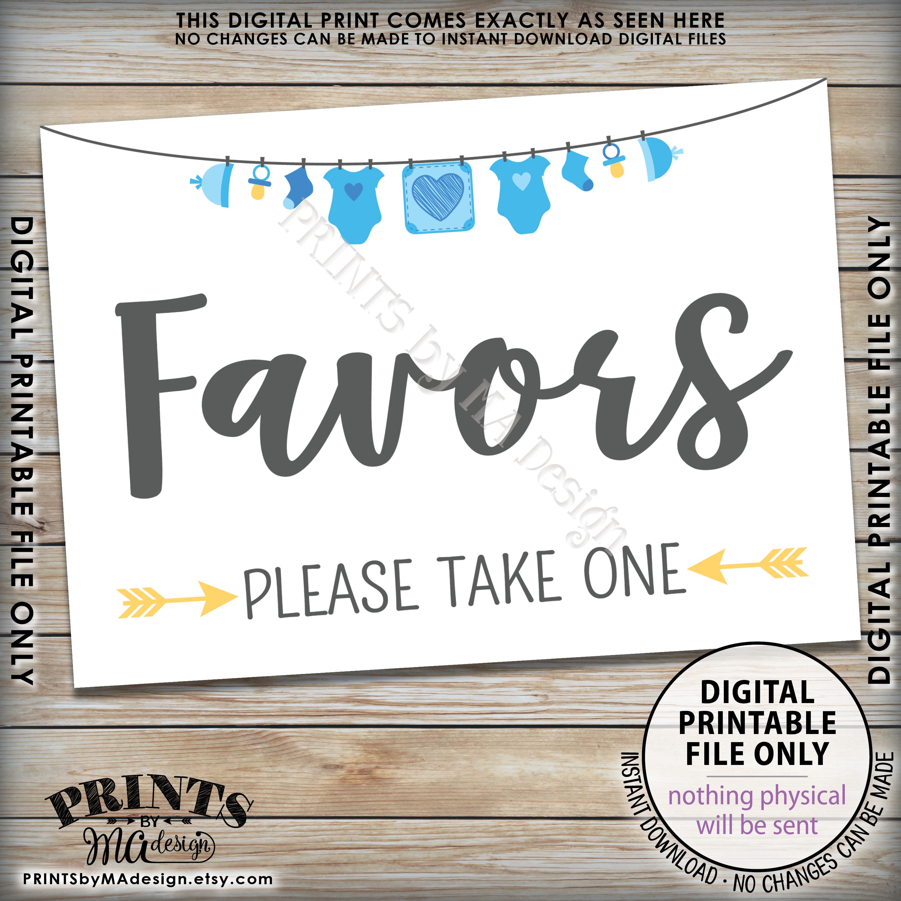 Party Favor Sign For Baby Shower at George Tarenorerer blog