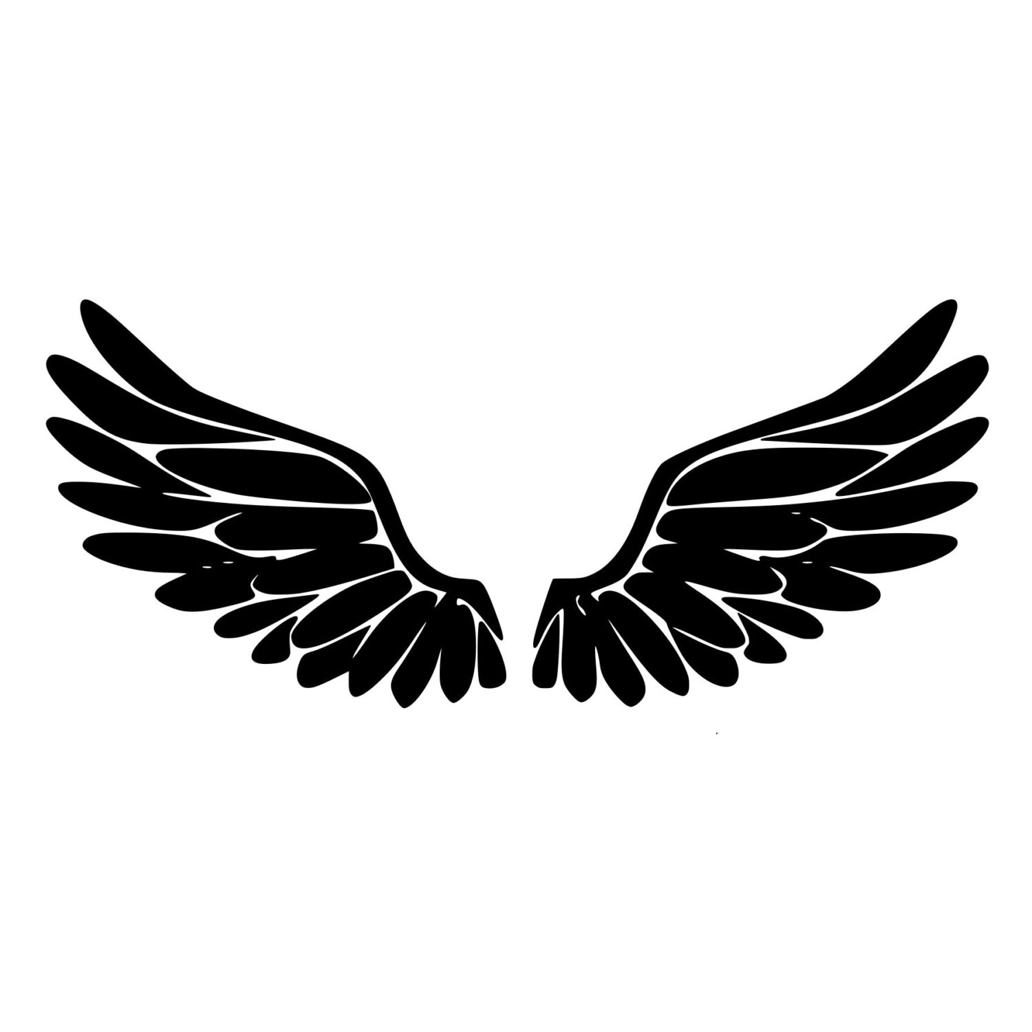 Angel Wings Die Cut Decal Car Window Wall Bumper Phone Laptop