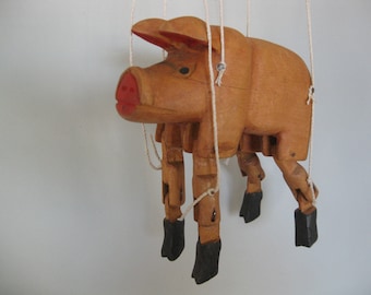 Pig puppet | Etsy