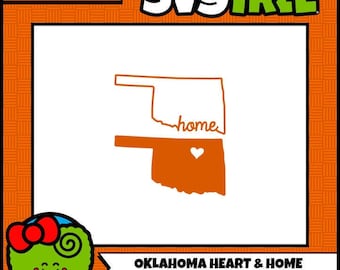 Oklahoma outline svg | Etsy