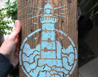Lighthouse sign | Etsy