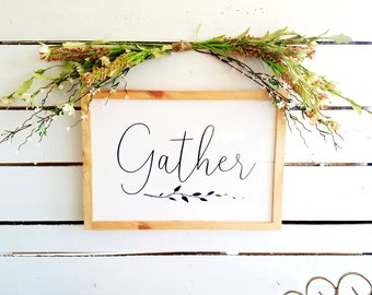 Gather sign | Etsy