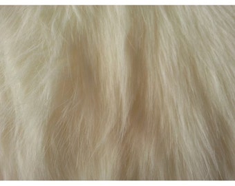 Orange Luxury Long Pile Faux Shaggy Fur Fabric Sold By The