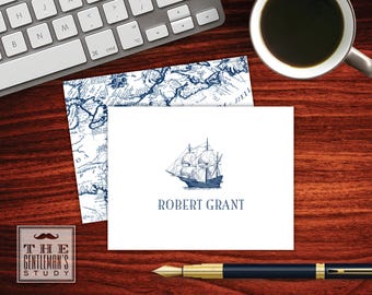 Nautical note cards | Etsy