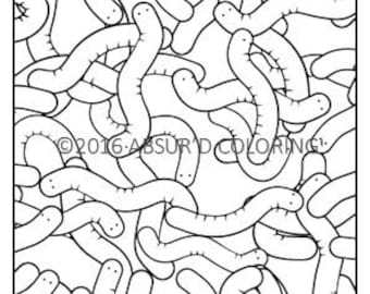Gummy Worm Coloring Page Coloring Pages