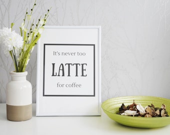 Latte quotes | Etsy