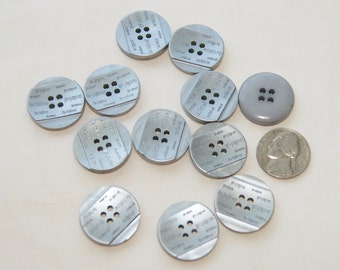 Silver buttons | Etsy