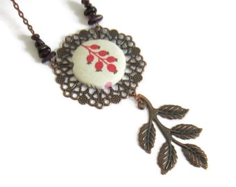 Fabric necklace | Etsy