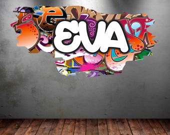 Graffiti wall decal | Etsy