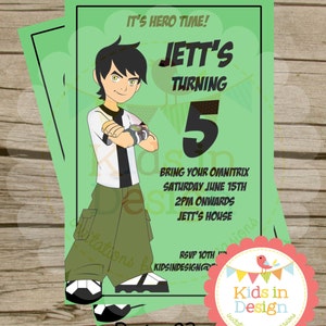 Ben10 invitation | Etsy