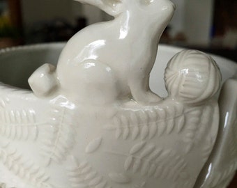Ceramic rabbit bowl | Etsy