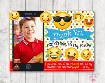 Printable Emoji Thank You Cards Emoji Chalkboard Thank You