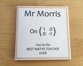 Math thank you card | Etsy