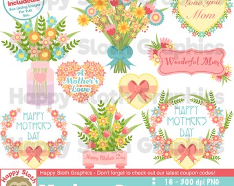 Mothers day clipart | Etsy