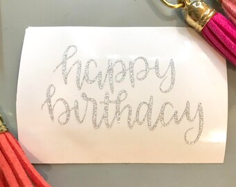 Happy birthday sticker | Etsy