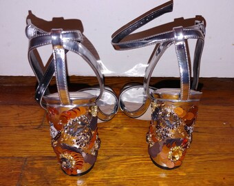 Metallic shoes | Etsy