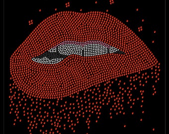 Rhinestone lips | Etsy