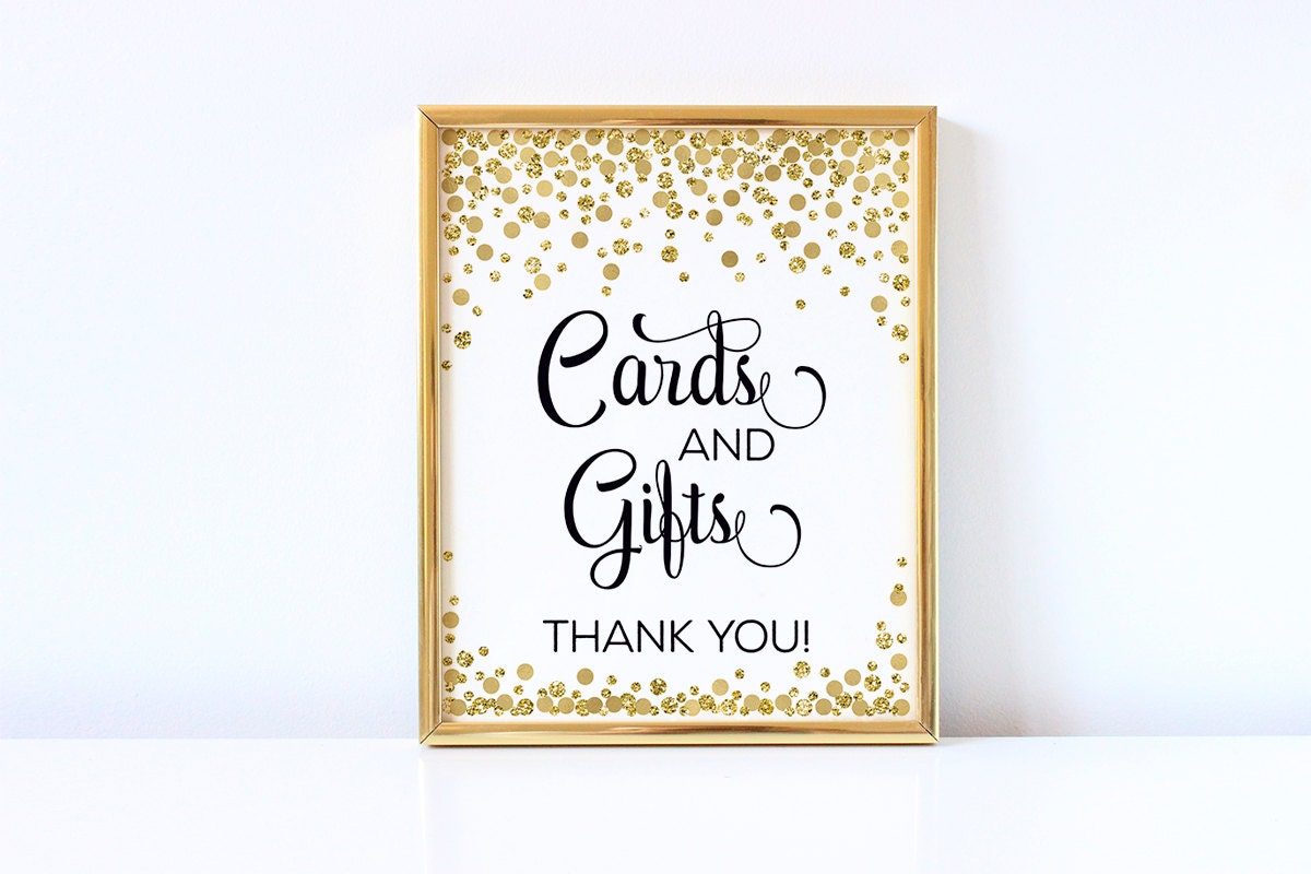 Cards and Gifts Sign Printable Gift Table Sign Cards & Gifts