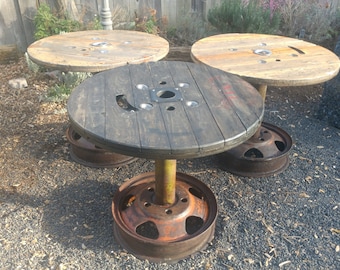 Wire spool table | Etsy