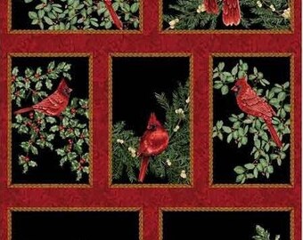 Cardinal fabric | Etsy