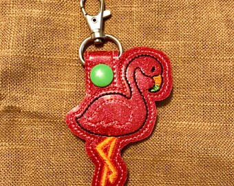 Flamingo keychain | Etsy