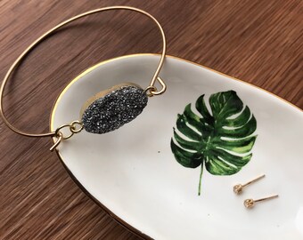 Druzy bangle | Etsy