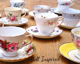 Mismatched teacup | Etsy