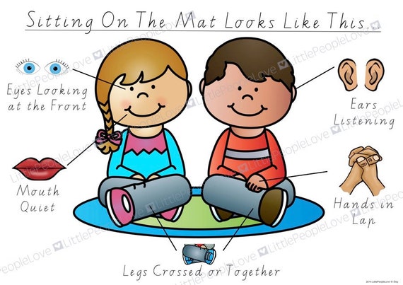 Sitting On The Mat Classroom Poster