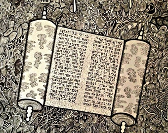 Torah art | Etsy