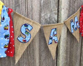 Train Banner Train Garland Train Birthday Banner Train