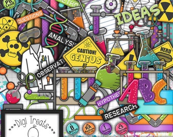 Science clipart | Etsy