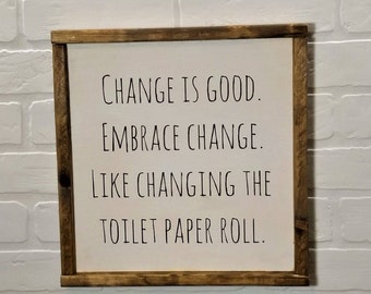 Change toilet paper | Etsy