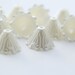 Pearl Pearly Acrylic Flower Cone Bead Cap Beads 15mm Ornate