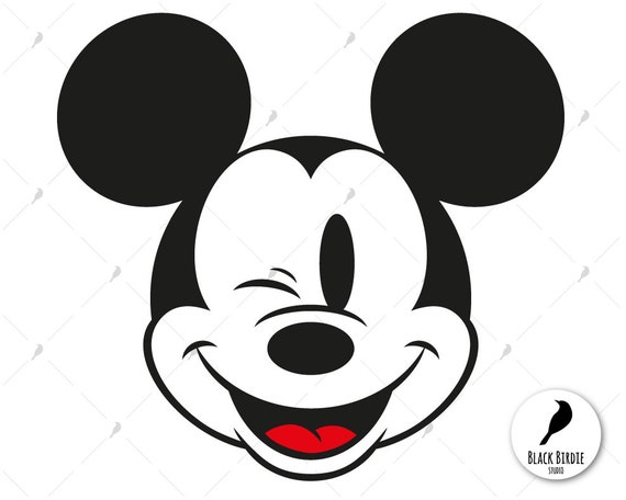 Mickey Mouse Winking Face