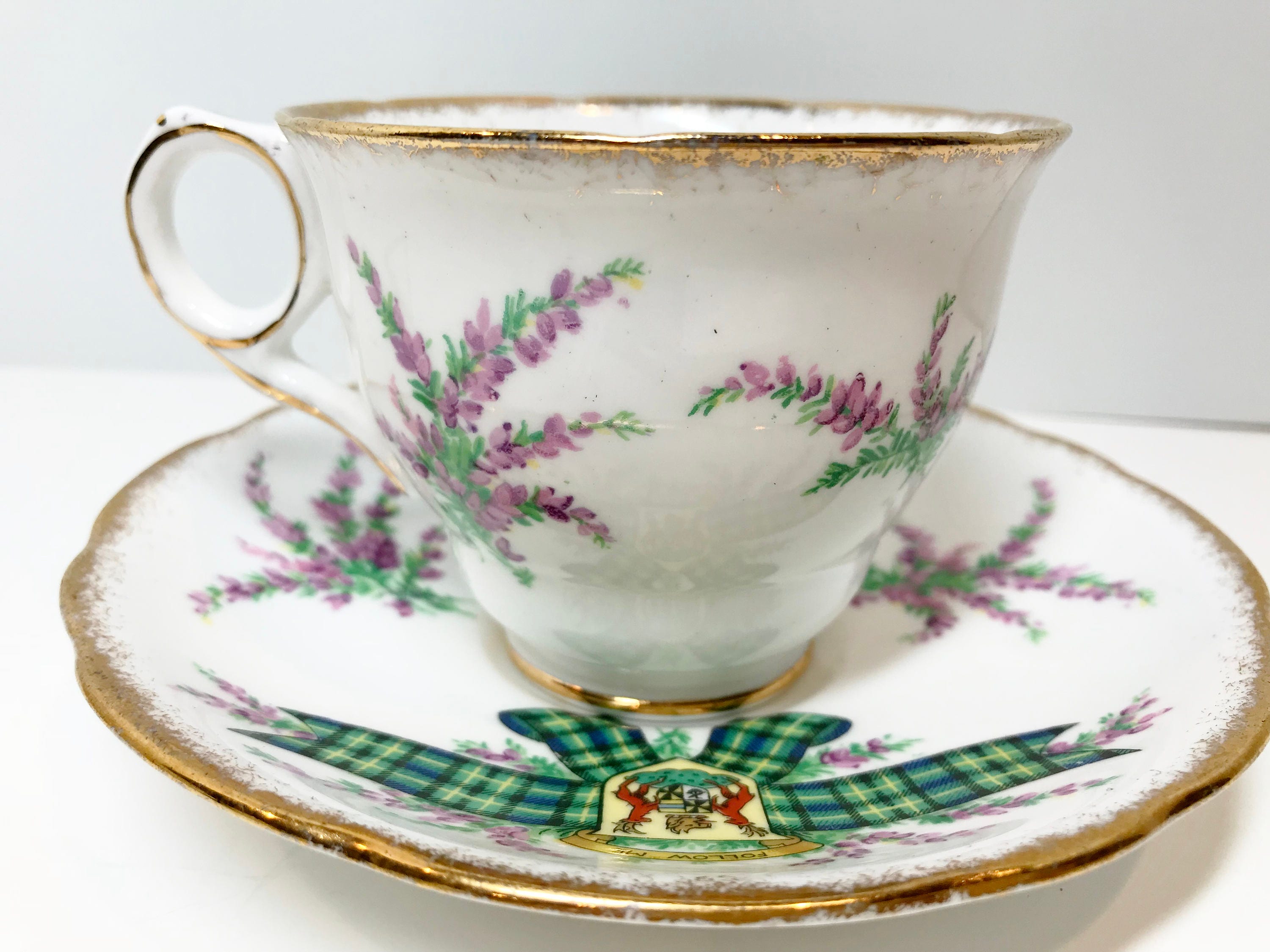 Clan Campbell Tartan Cup, Scottish Tea Cup and Saucer, Scotland Tea ...