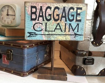 Baggage claim sign | Etsy