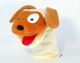 Dog hand puppet | Etsy