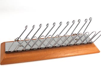 Wood tie rack | Etsy